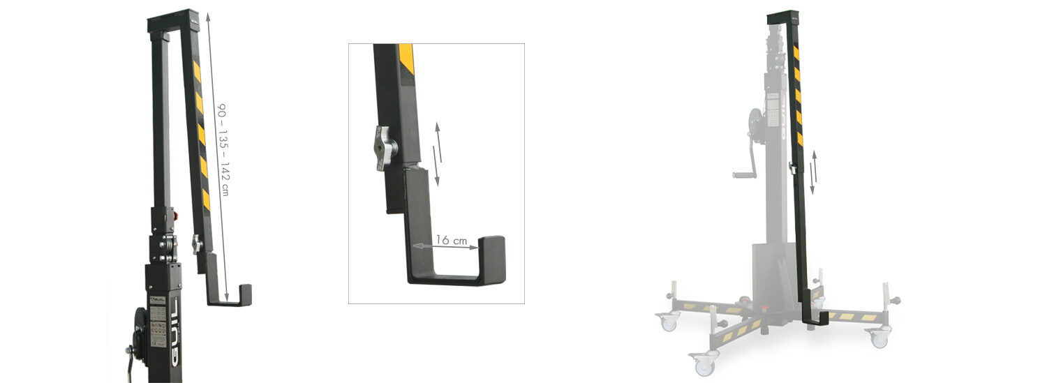 Adaptor for marquee assembly. Telescopic system - Ref. ADT-100