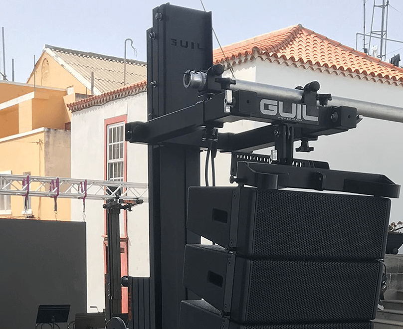 Adaptor to lift Line Array systems with ULK towers with 60 mm forks | GUIL