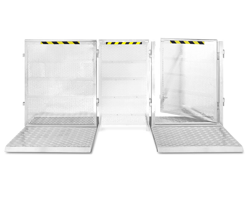 Aluminium crowd control barrier with cable access - Ref. ATV-09 | GUIL