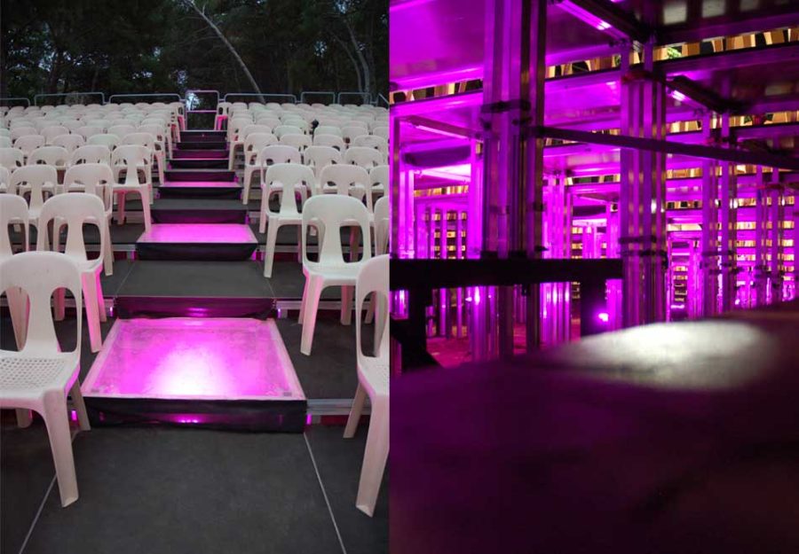 Tarima con panel de metacrilato transparente (15 mm) - TM300-M/1x1