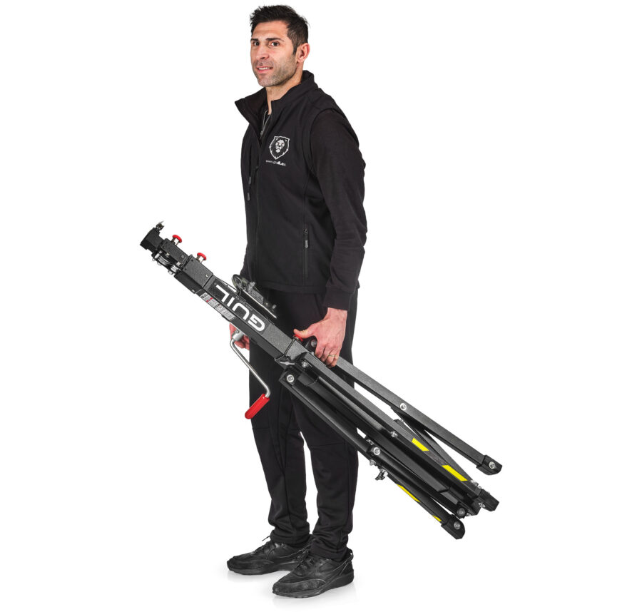 Telescopic lifting towers "Top Loading". Folding base | GUIL