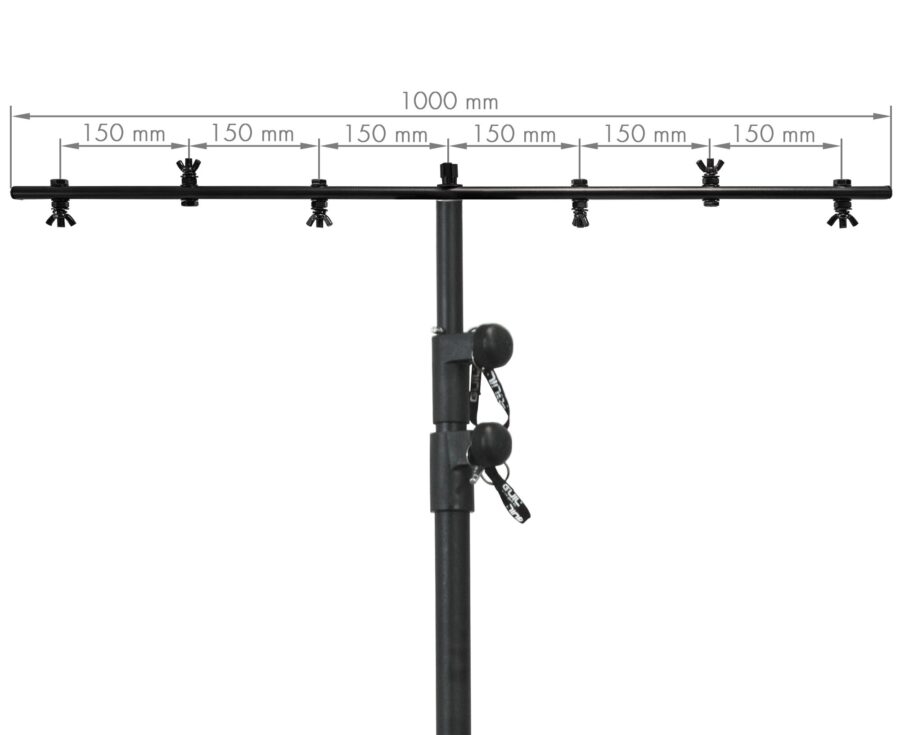 Manual lighting stand with crossbar for 6 spotlights - Ref. TF-08 | GUIL