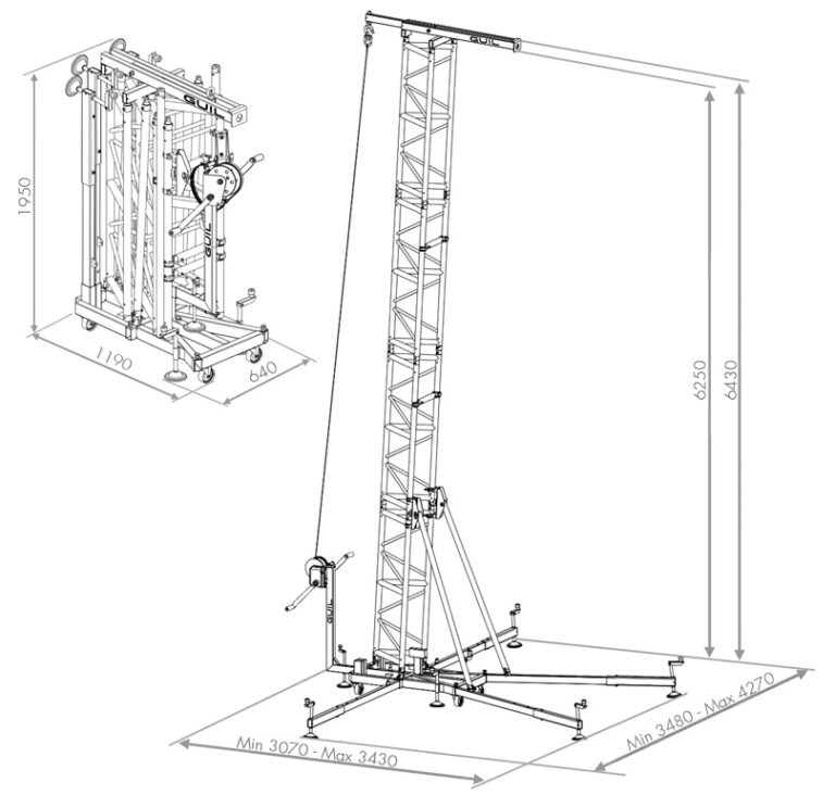 Rigging tower for Line Array systems - Ref. TMD-545/N | GUIL