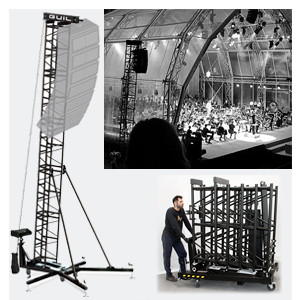 Modular towers for line array and truss | GUIL