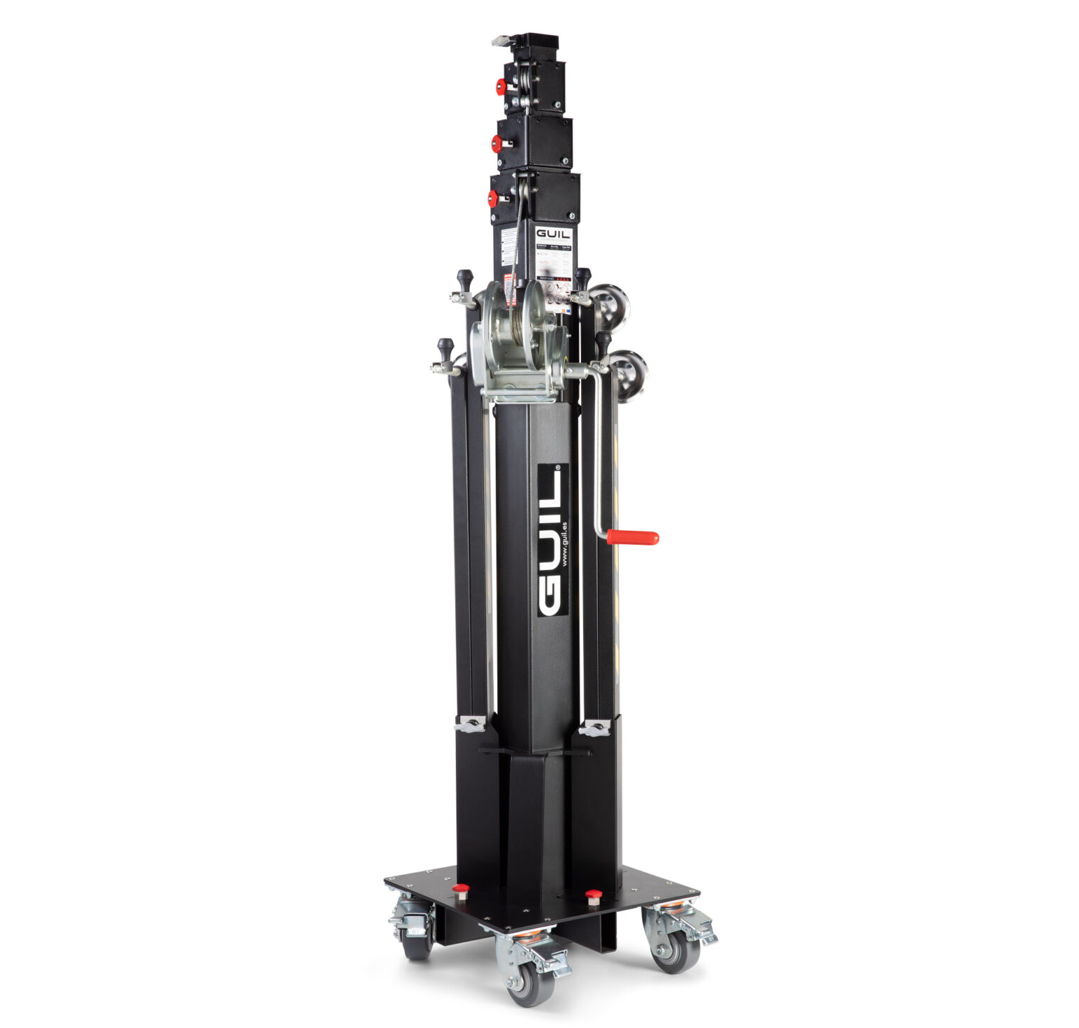 Telescopic lifting towers "Top Loading". Base with wheels - Ref. ELC-770