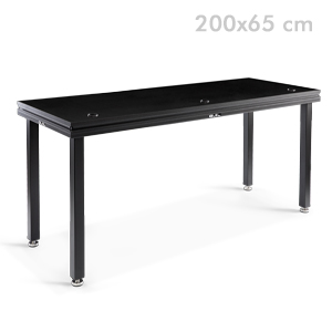 Mesa para DJ / Mesa de control 200x65cm - Color Negro - Ref. MDJ-1/N | GUIL